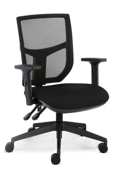 Deeply Padded Mesh Backed Operator Office Chair - Posturite