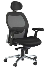 Mesh Back Office Chair - Folding Arms - 5 Colours - Height Adjustable ...