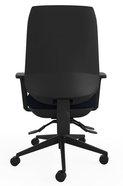 Black Ergo Flex Ergonomic Chair - Height Adjustable Back & Seat