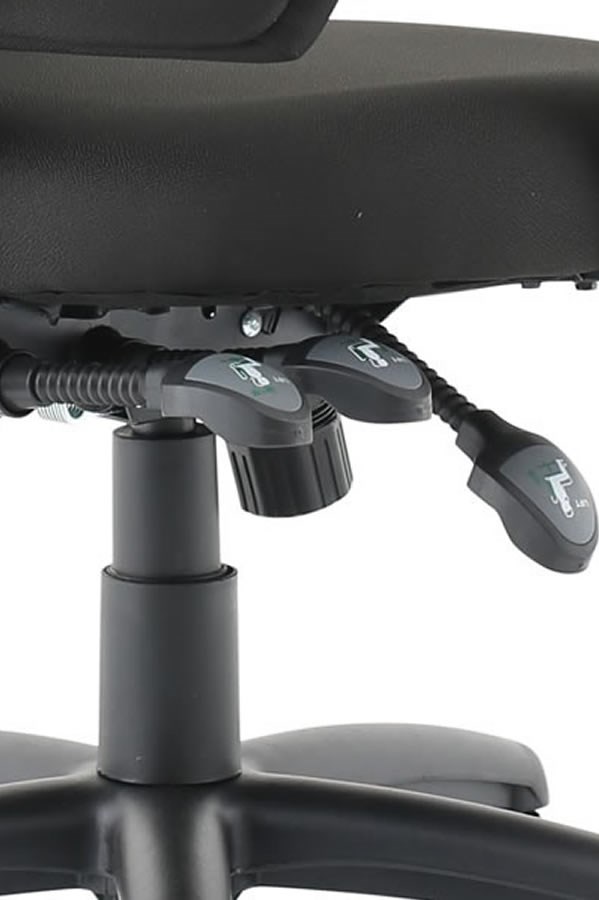 Ergonomic Fabric Office Chair - Height Adjustable Back - Ergo Flex