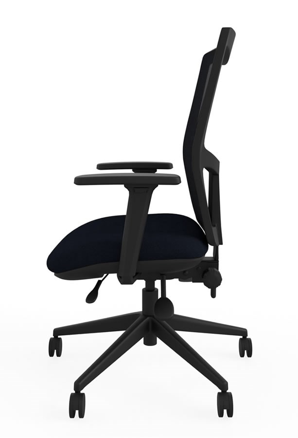 Deeply Padded Mesh Backed Operator Office Chair - Paris Mesh Ergonomic ...