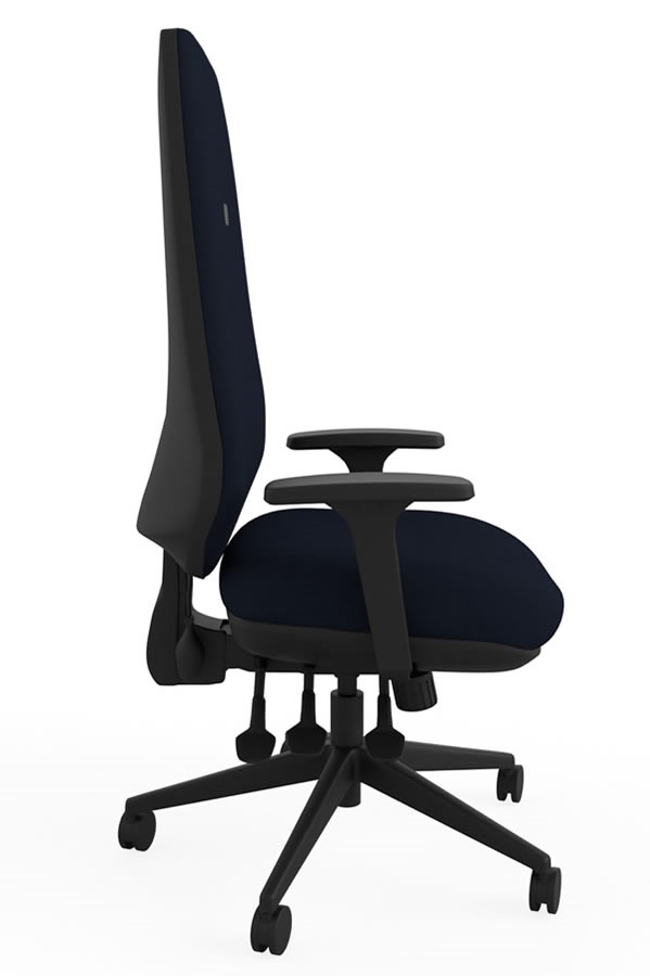 Ergonomic High Back Fabric Office Chair - Height Adjustable Back - Ergo ... Ergonomic High Back Fabric Office Chair - Height Adjustable Back - Ergo ...