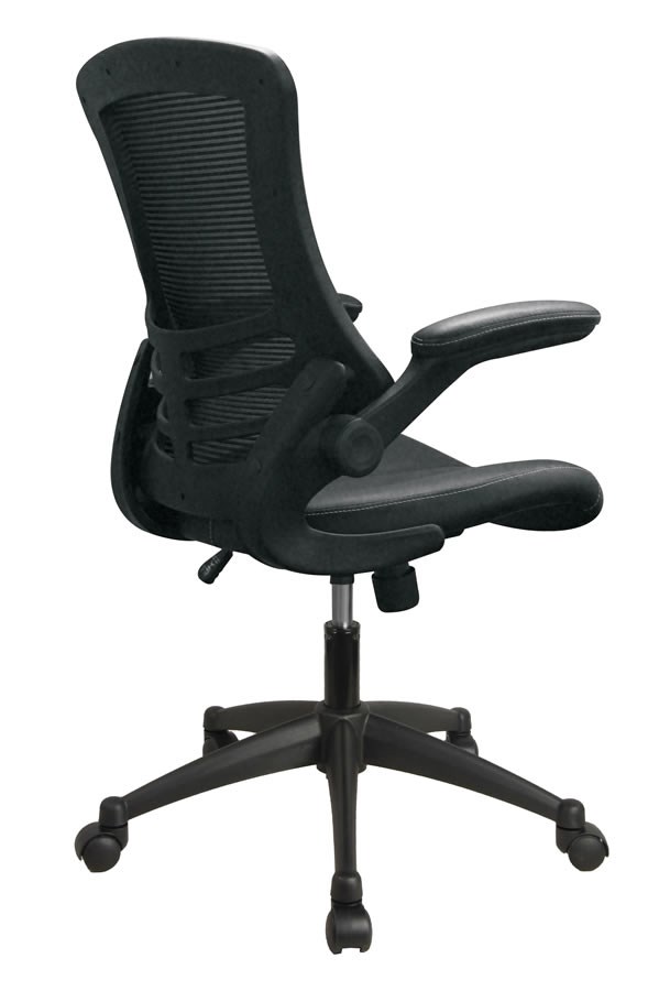 Red Mesh High Back Executive Office Chair - Folding Arm - Dakota