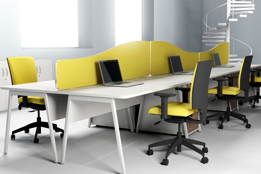 A-Frame Rectangular Office Desk - 3 Size3 & 3 Colour Options - Ascend