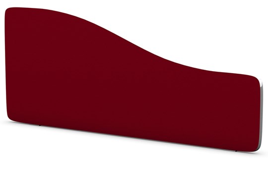 Standard Wave Fabric Desk Office Screen - Large Range Of Fabrics - 6 Sizes