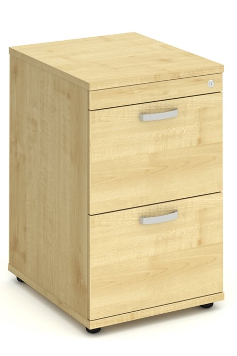Maple 2 Drawer Filing Cabinet - 5 Year Guarantee - Solar