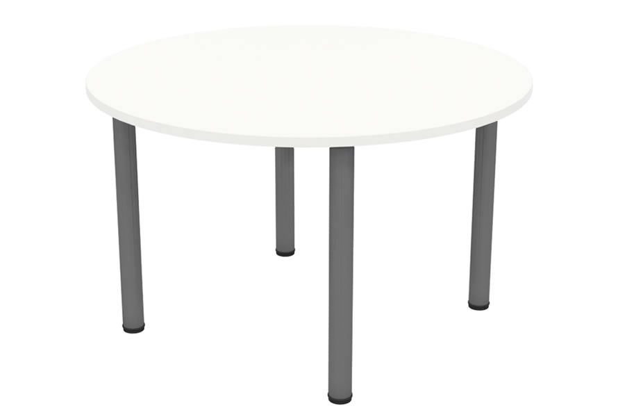 Avon White Round Office Reception / Meeting Table - 2 Sizes