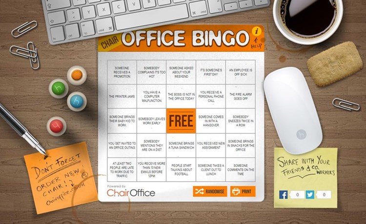 Let’s Play Office Bingo! - Interactive Bingo Card