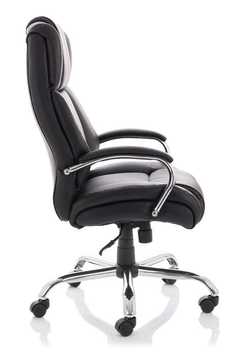 Black Leather High Back Heavy Duty Bariatric Large Office Chair